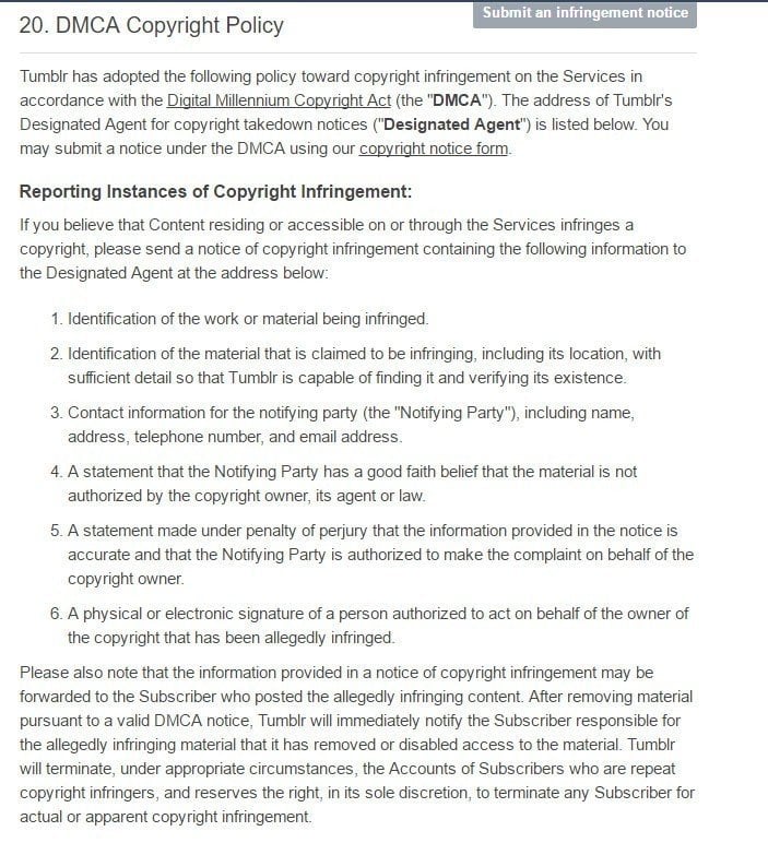 DMCA - Digital Millennium Copyright Act - TermsFeed