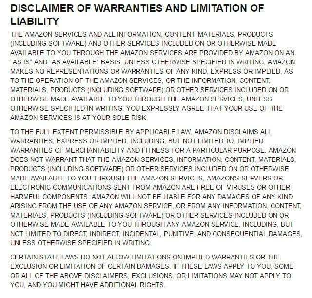 Disclaimer Template TermsFeed