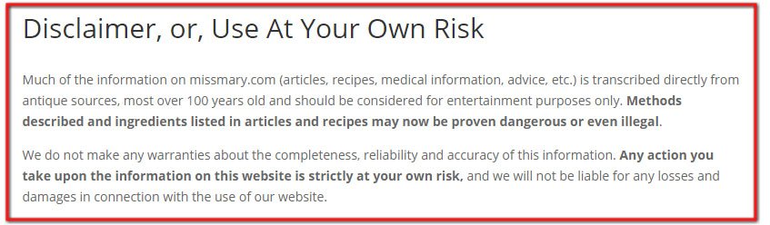 Advertisement Disclaimer Examples The Power Of Ads