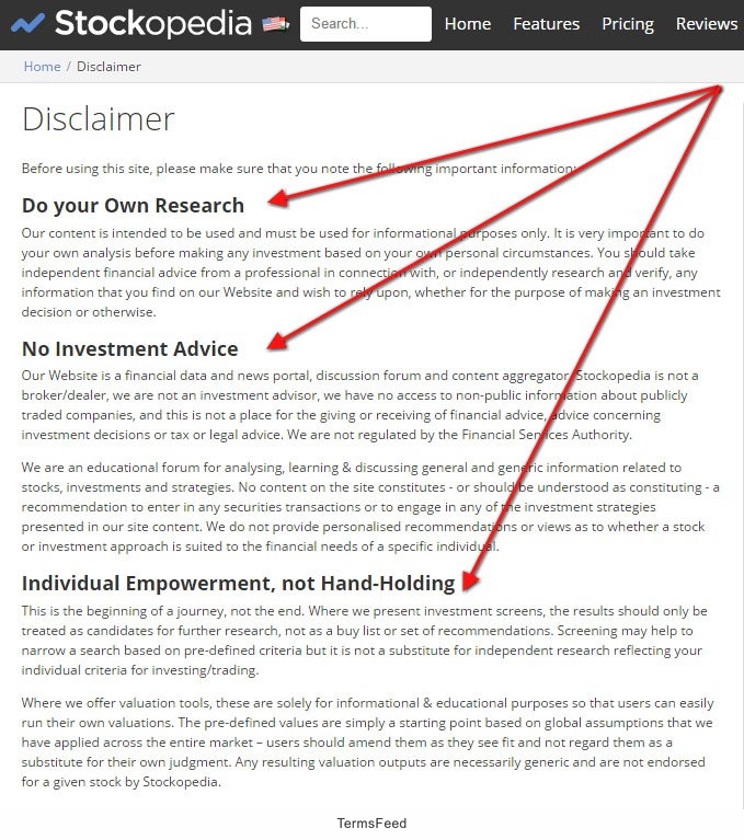 Disclaimer Examples Disclaimer For Slide Presentation