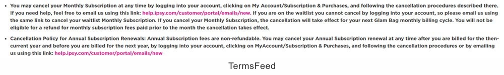 Terms & Conditions for Subscription Services - TermsFeed