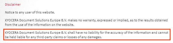 Advertising Disclaimers - TermsFeed