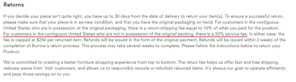 Sample Return Policy for Ecommerce Stores - TermsFeed