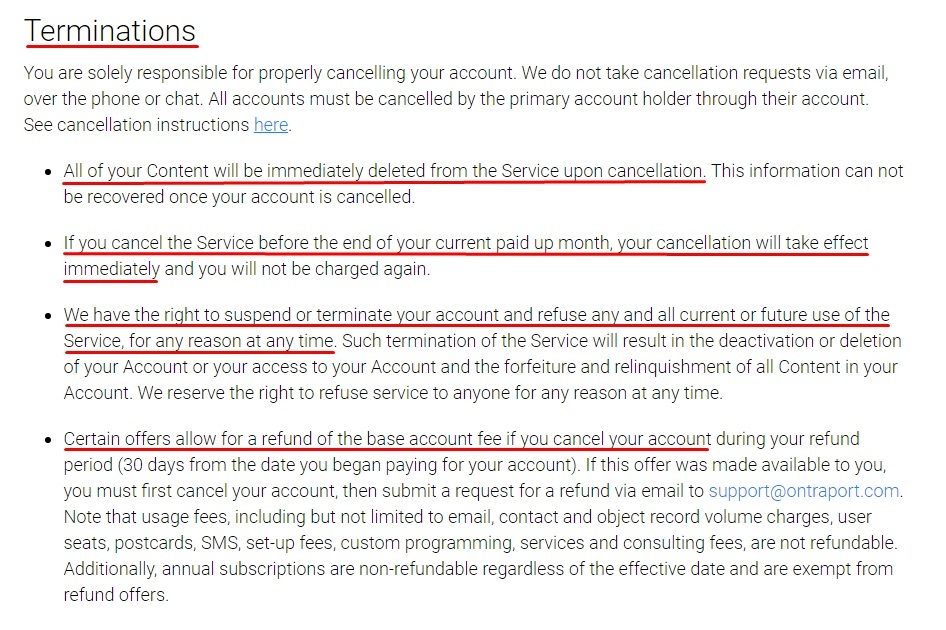 Termination of Service Clause - TermsFeed Termination of Service Clause - TermsFeed