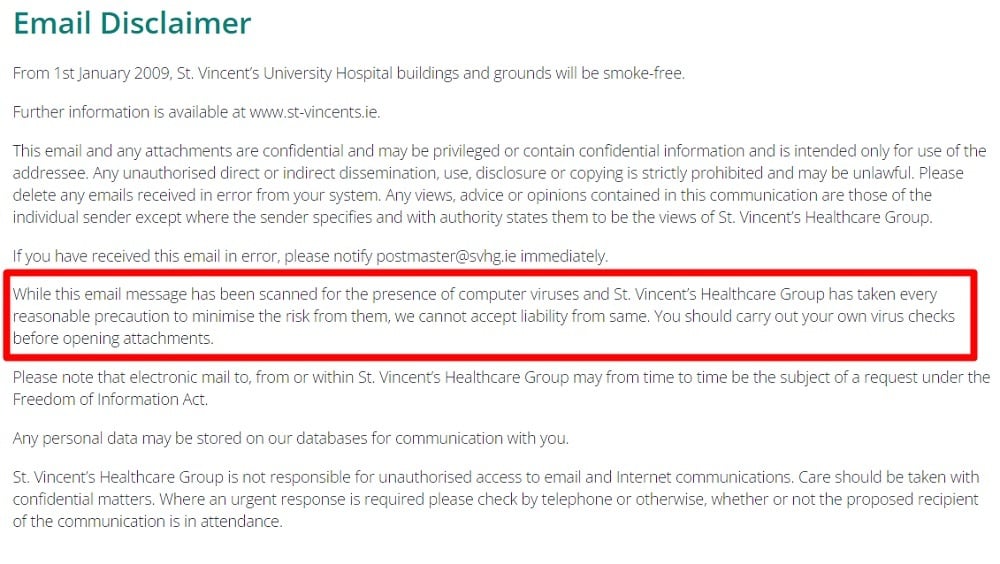 Disclaimers for Emails - TermsFeed Disclaimers for Emails - TermsFeed