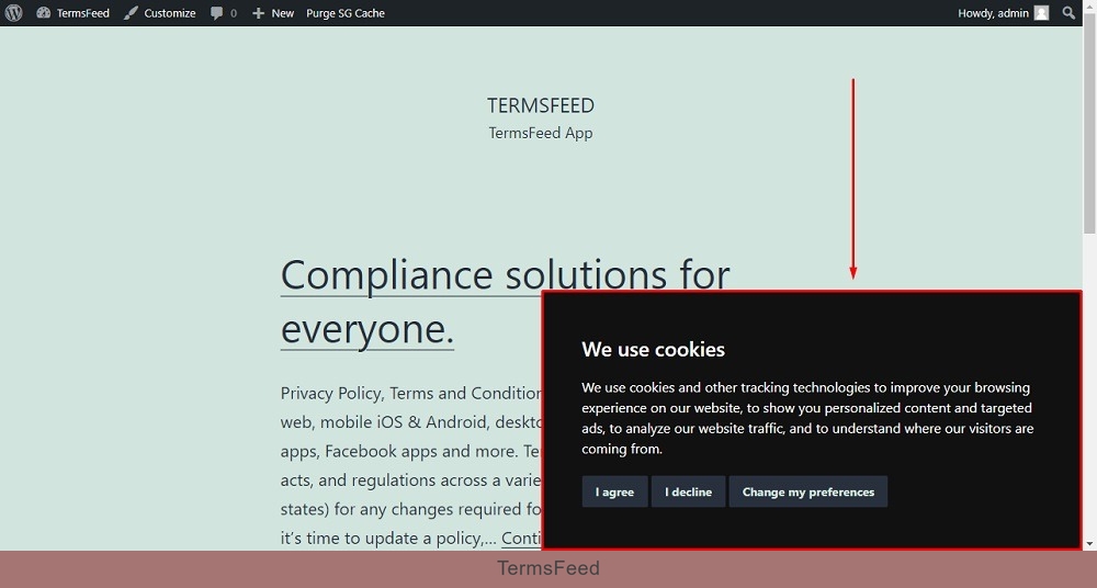 How to Change the Style of Your Cookie Consent - TermsFeed