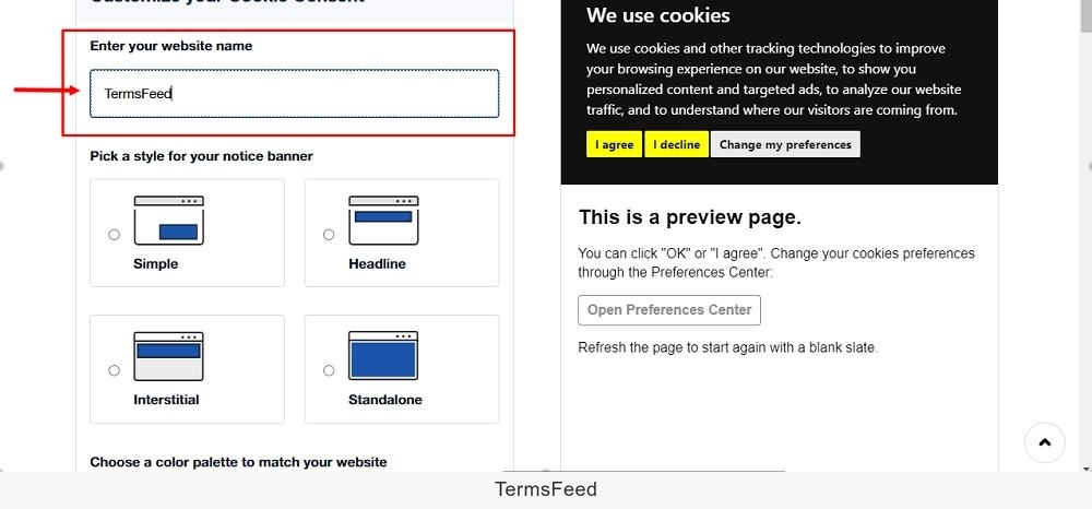 How to Add a Free Cookie Consent Notice on Blogger - TermsFeed