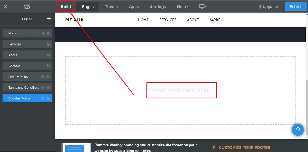 How to Add a Cookies Policy Page to a Weebly Website - TermsFeed