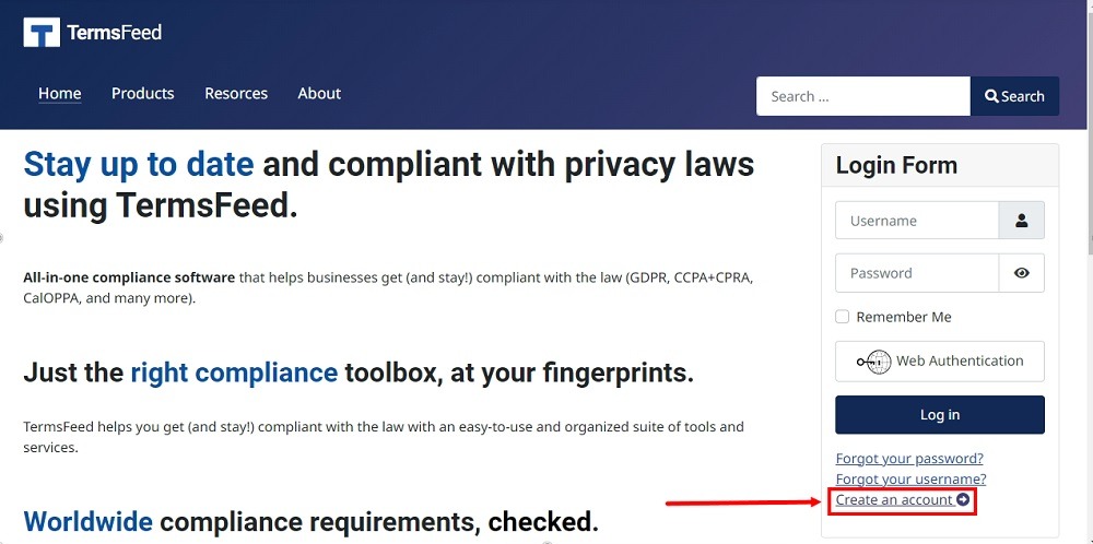 How to Add an I Agree to Terms and Conditions Checkbox on the Joomla Register Page - TermsFeed