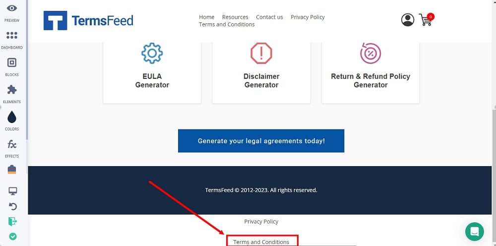 How to Add a Terms and Conditions URL on Subbly - TermsFeed