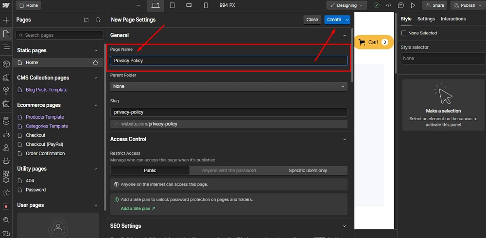 Video: How to Add a Privacy Policy Page on Webflow - TermsFeed Video: How to Add a Privacy Policy Page on Webflow - TermsFeed