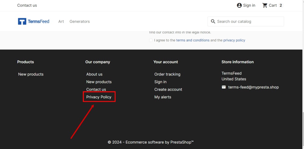 Video: How to Link to the Privacy Policy URL on PrestaShop - TermsFeed