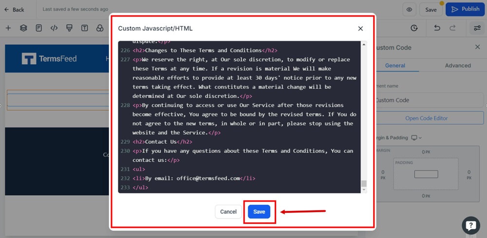 Video: How to Add a Terms and Conditions Page on Modern - TermsFeed