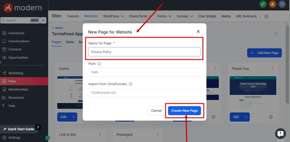 Video: How to Add a Privacy Policy Page on Modern - TermsFeed