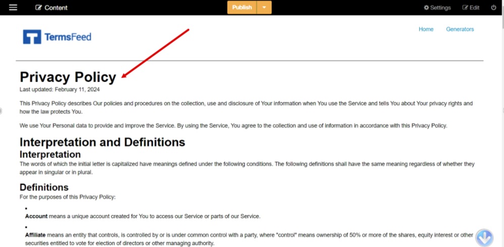 Video: How to Add a Privacy Policy Page on ImpressPages - TermsFeed