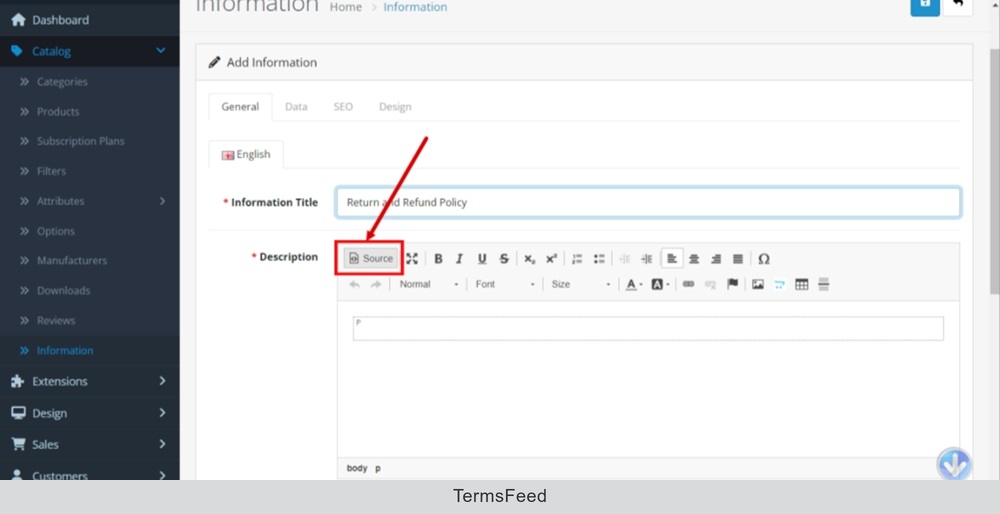 Video: How to Add a Return and Refund Policy Page on OpenCart - TermsFeed