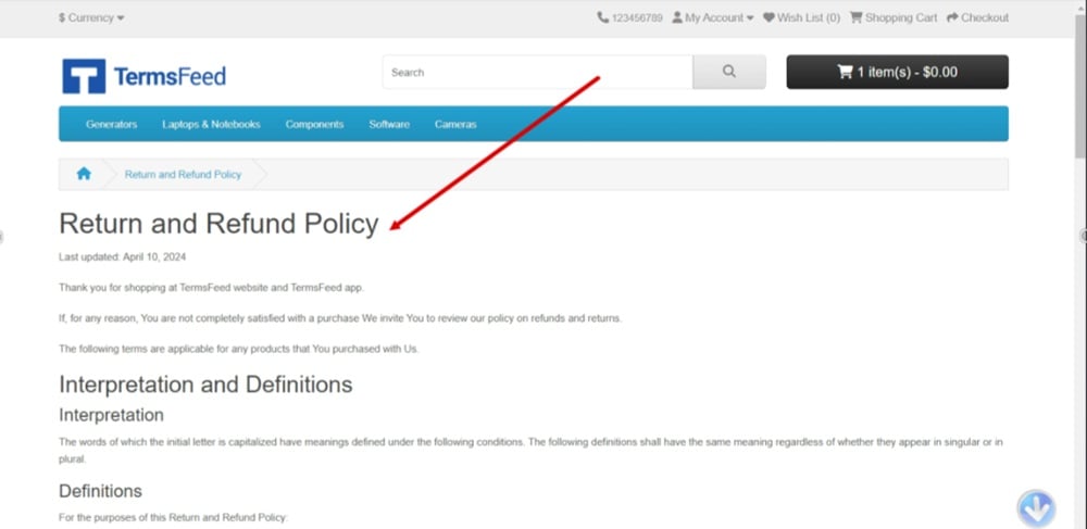 Video: How to Add a Return and Refund Policy Page on OpenCart - TermsFeed