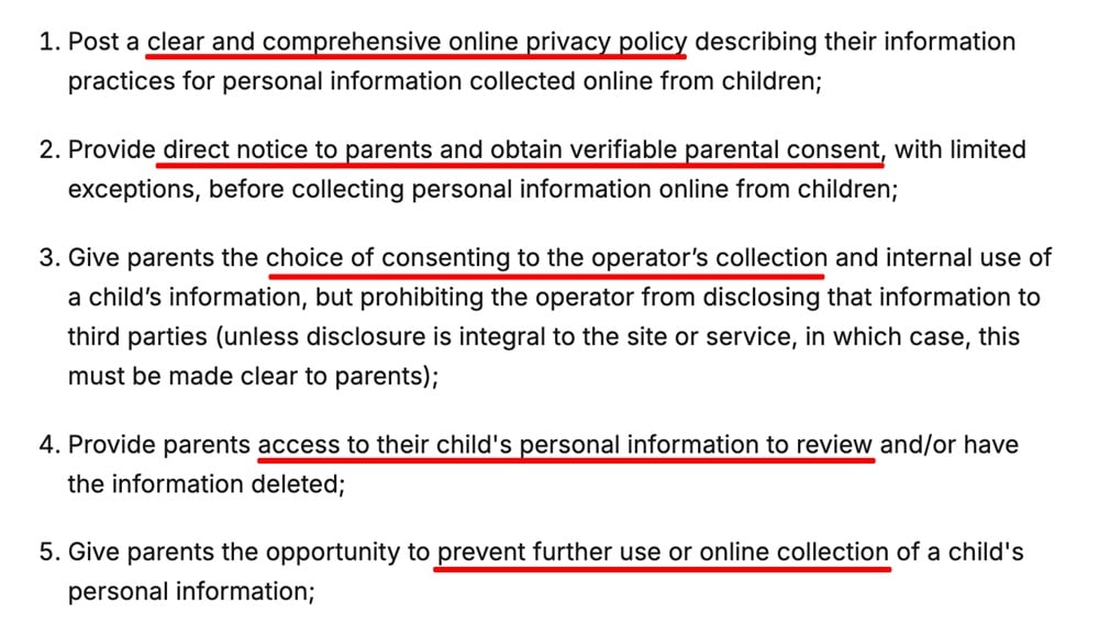 Children and Teens' Online Privacy Protection Act (COPPA 2.0) - TermsFeed