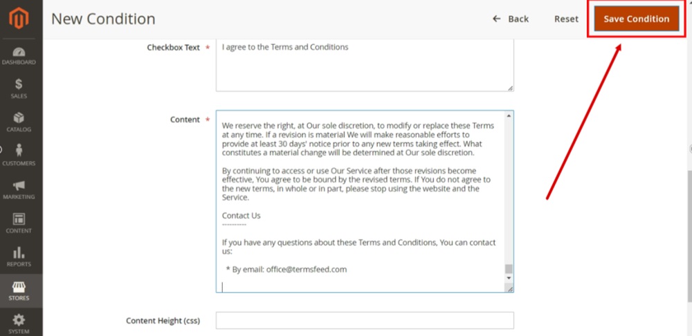How to Add I Agree to T&C Checkbox on Magento 2 Checkout - TermsFeed