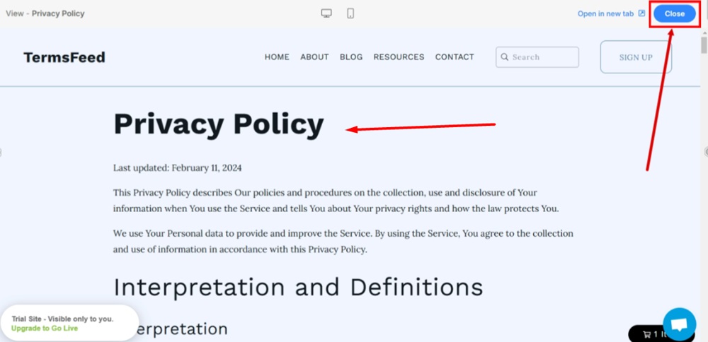 Video: How to Add a Privacy Policy Page on Pixpa - TermsFeed