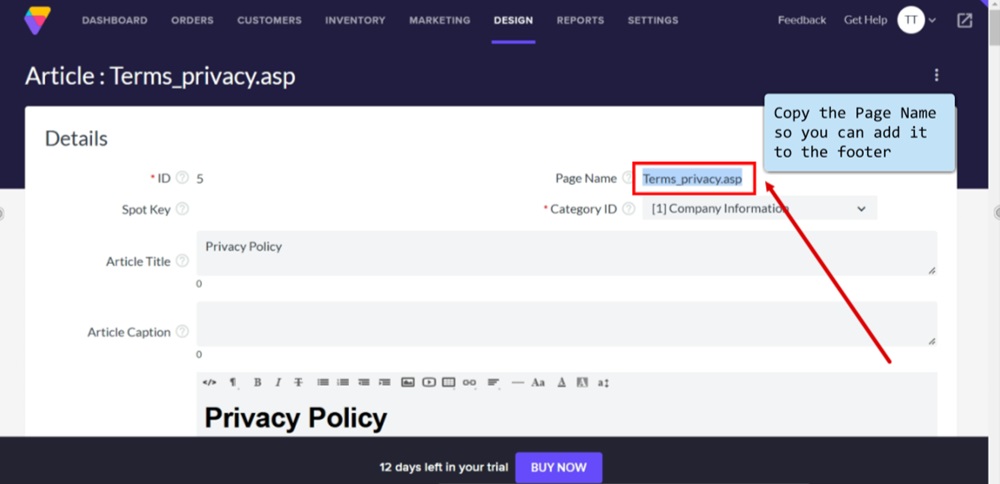 Video: How to Add a Privacy Policy Page on Volusion - TermsFeed