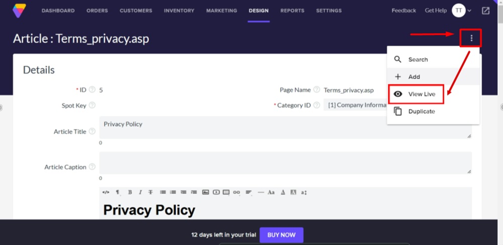 Video: How to Add a Privacy Policy Page on Volusion - TermsFeed