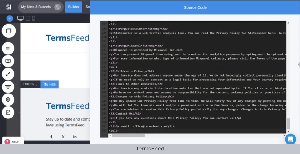 Video: How to Add a Privacy Policy Page on Simvoly - TermsFeed