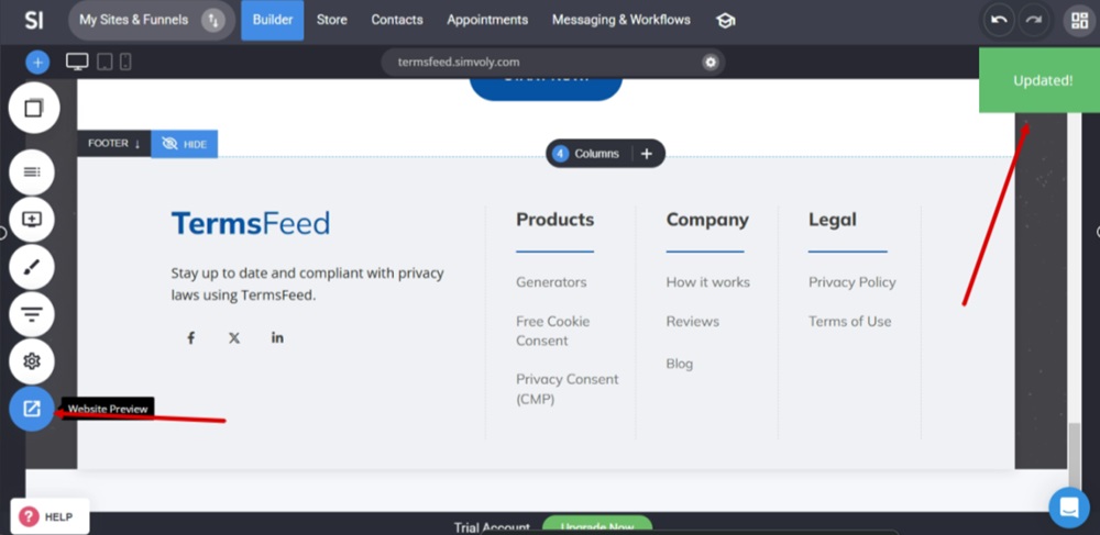 Video: How to Add a Privacy Policy Page on Simvoly - TermsFeed