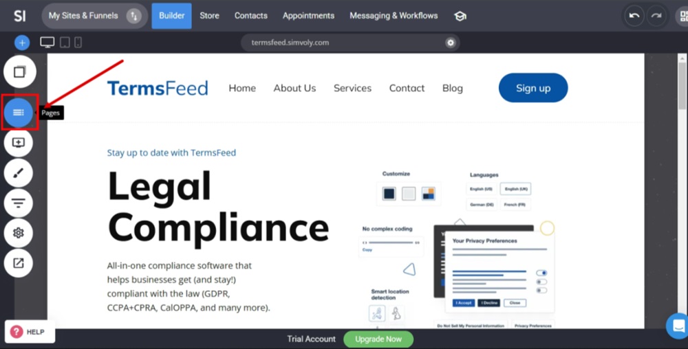 Video: How to Add a Terms and Conditions Page on Simvoly - TermsFeed
