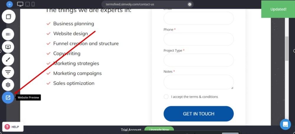 Video: How to Add Accept Terms Consent Field on Simvoly Forms - TermsFeed
