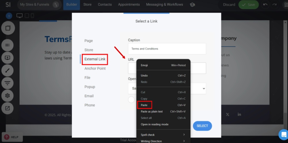 Video: How to Link to Terms and Conditions URL on Simvoly - TermsFeed