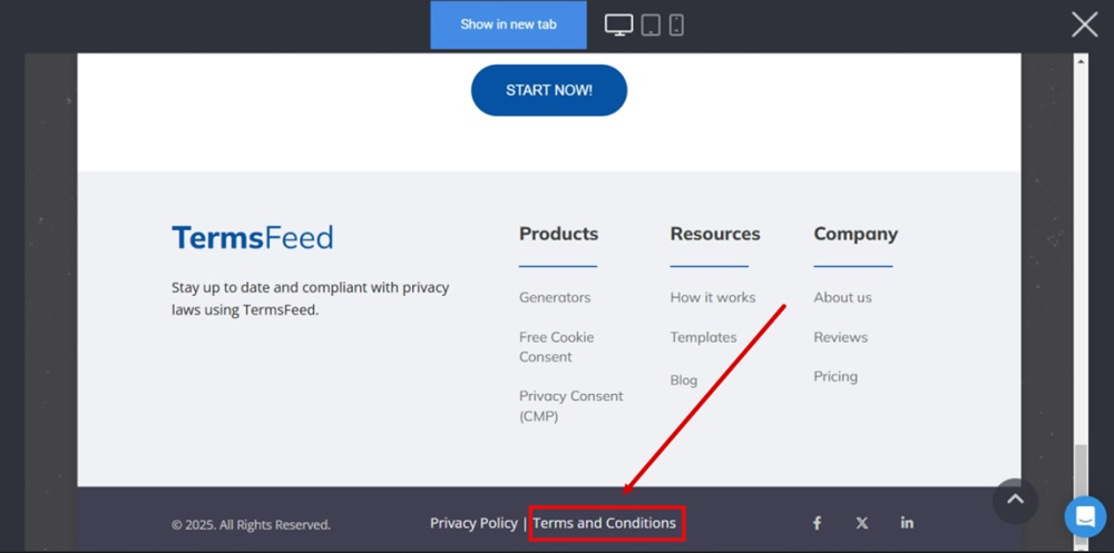 Video: How to Link to Terms and Conditions URL on Simvoly - TermsFeed
