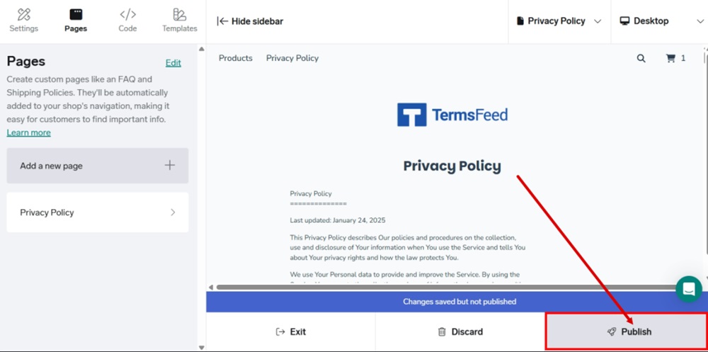 Video: How to Add a Privacy Policy Page on Big Cartel - TermsFeed