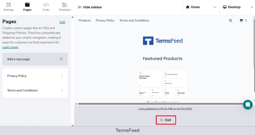 Video: How to Add a Terms and Conditions Page on Big Cartel - TermsFeed