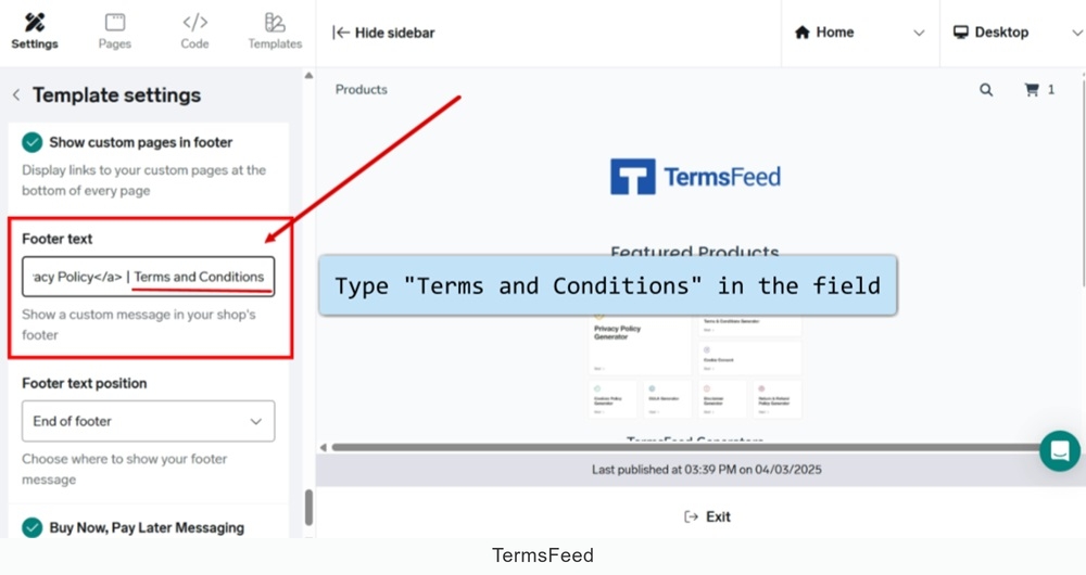 Video: How to Link to Terms and Conditions URL on Big Cartel - TermsFeed