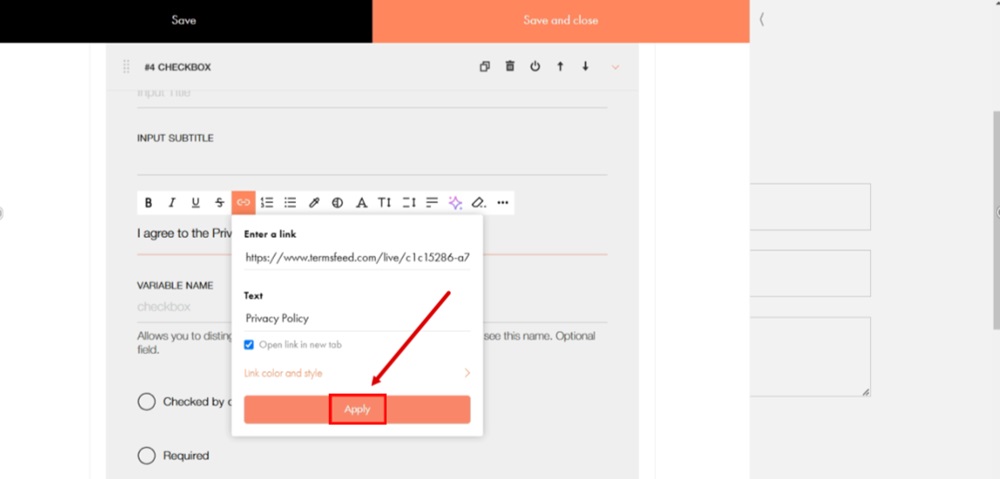 Video: How to Add an I Agree to Checkbox on Tilda Forms - TermsFeed