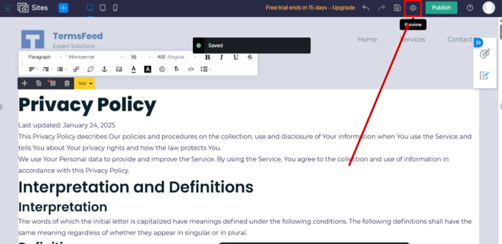 Video: How to Add a Privacy Policy Page on Zoho Sites - TermsFeed