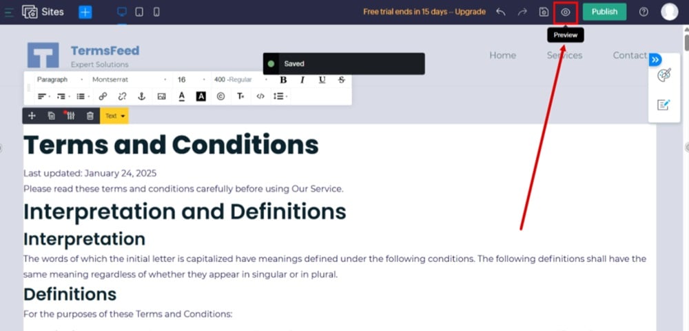 Video: How to Add a Terms and Conditions Page on Zoho Sites - TermsFeed