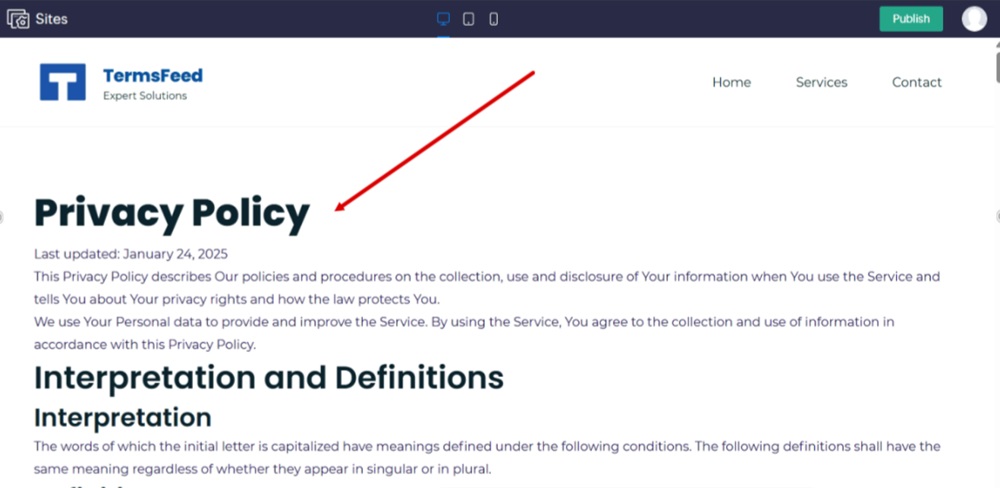 Video: How to Add a Privacy Policy Page on Zoho Sites - TermsFeed