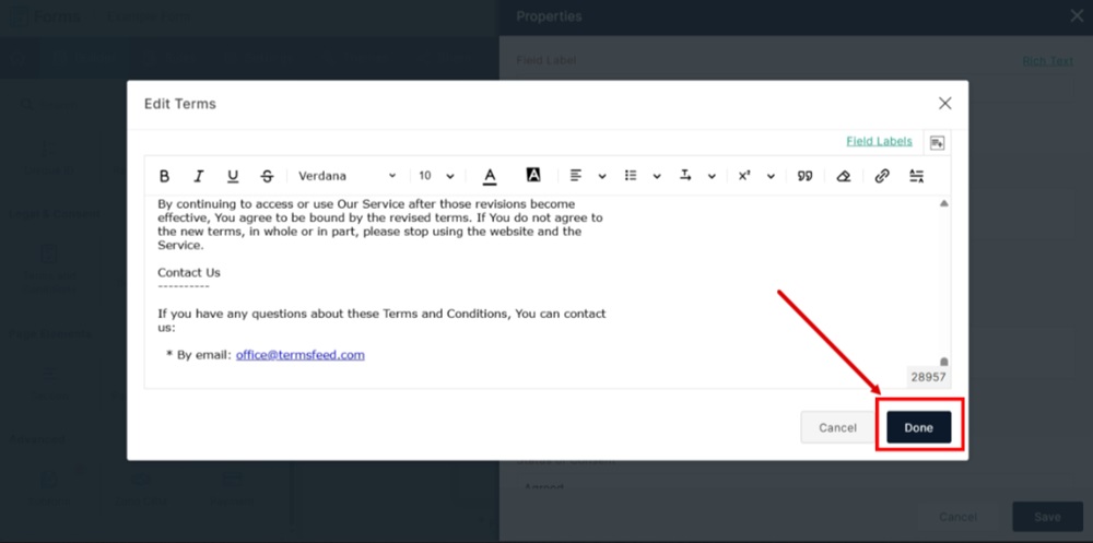 Video: How to Add an "I Agree" Checkbox on Zoho Forms - TermsFeed