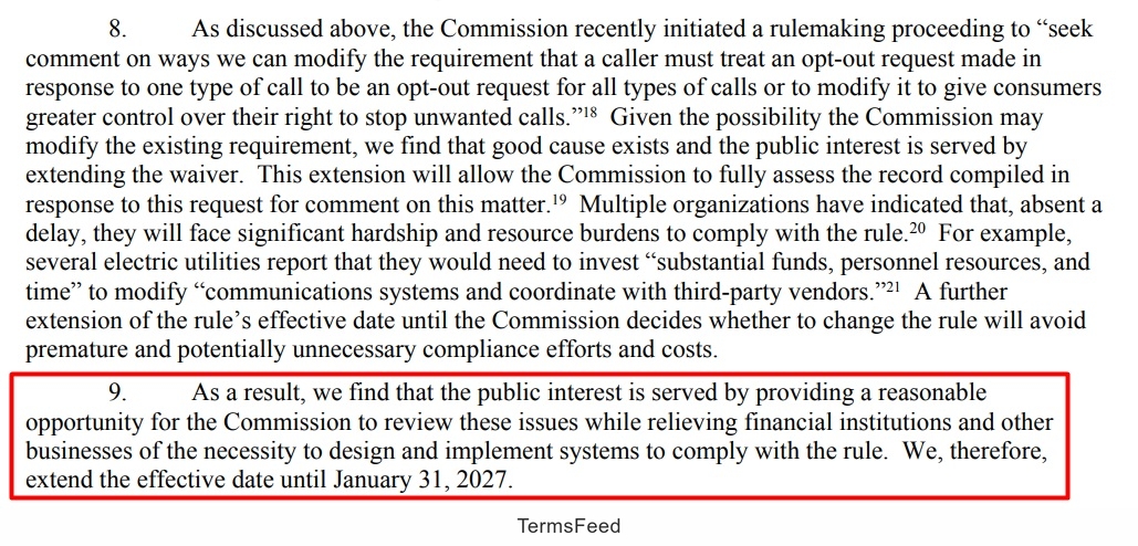The 2025 TCPA 'Any Reasonable Means' Opt-Out Rule Explained - TermsFeed